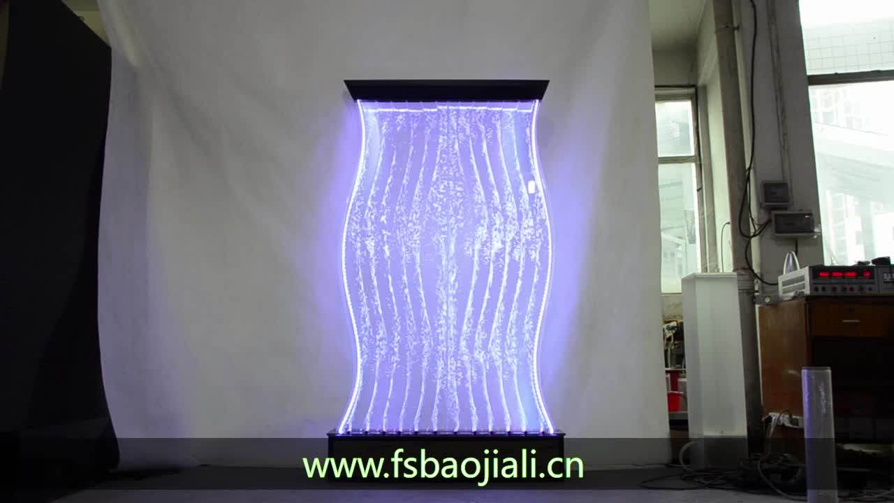 Home Furniture Decor Customized Led Waterfall Bubble Water Wall - Buy ...
