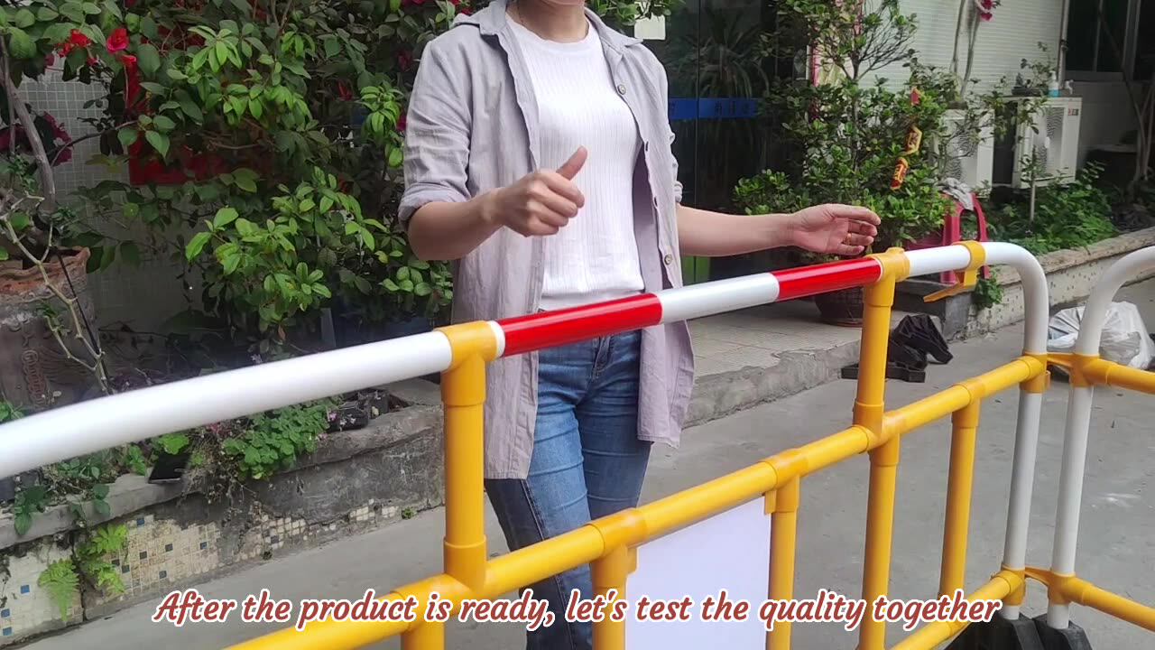 Pedestrian Crowd Control Barricade Temporary Traffic Safety Barrier Pvc ...