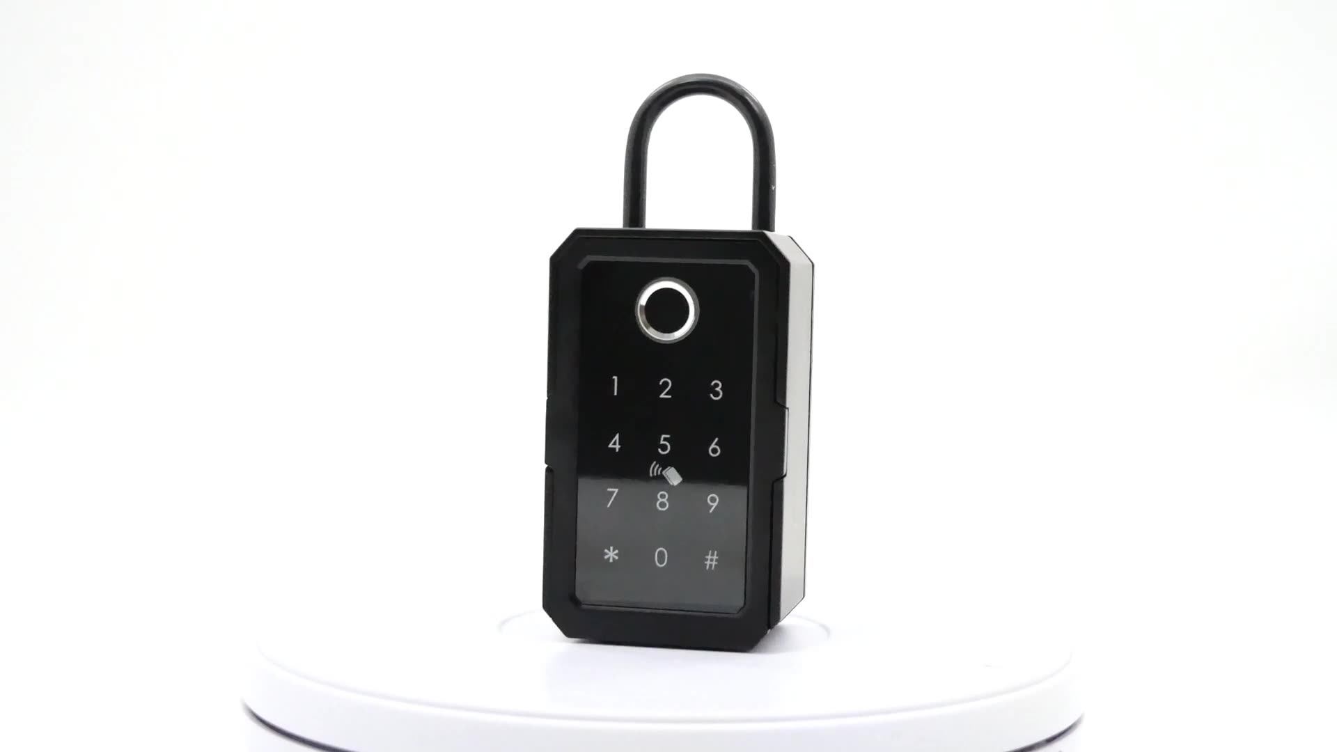 Outdoor Ttlock App Wall Mounted Anti Theft Smart Key Box Digital ...
