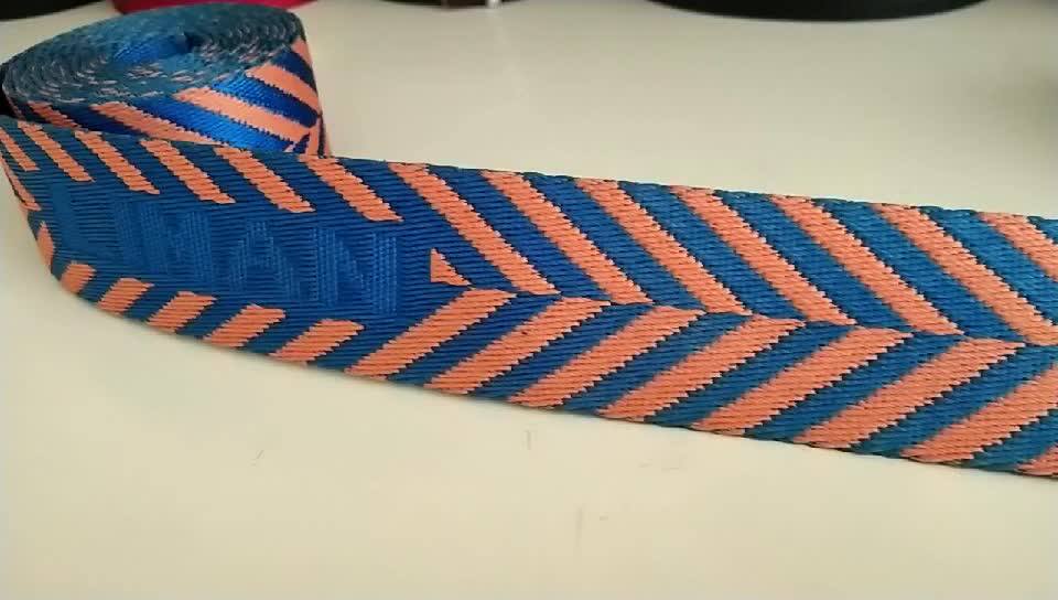 Custom 40mm Nylon Polyester Jacquard Webbing For Bag Straps - Buy ...