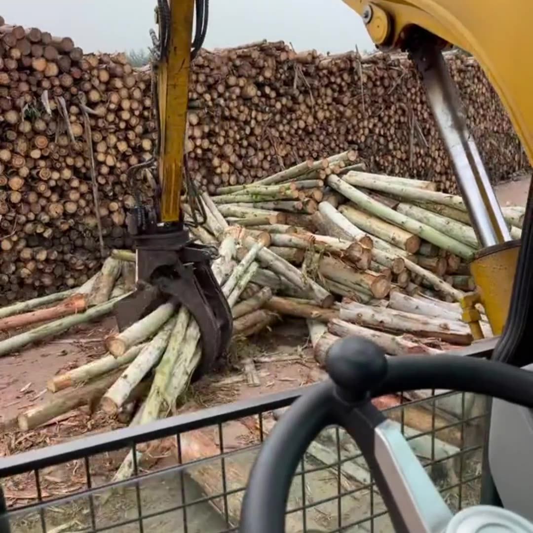 Customizable Double Cylinder 360 Rotary Hydraulic Grapple Telescopic ...