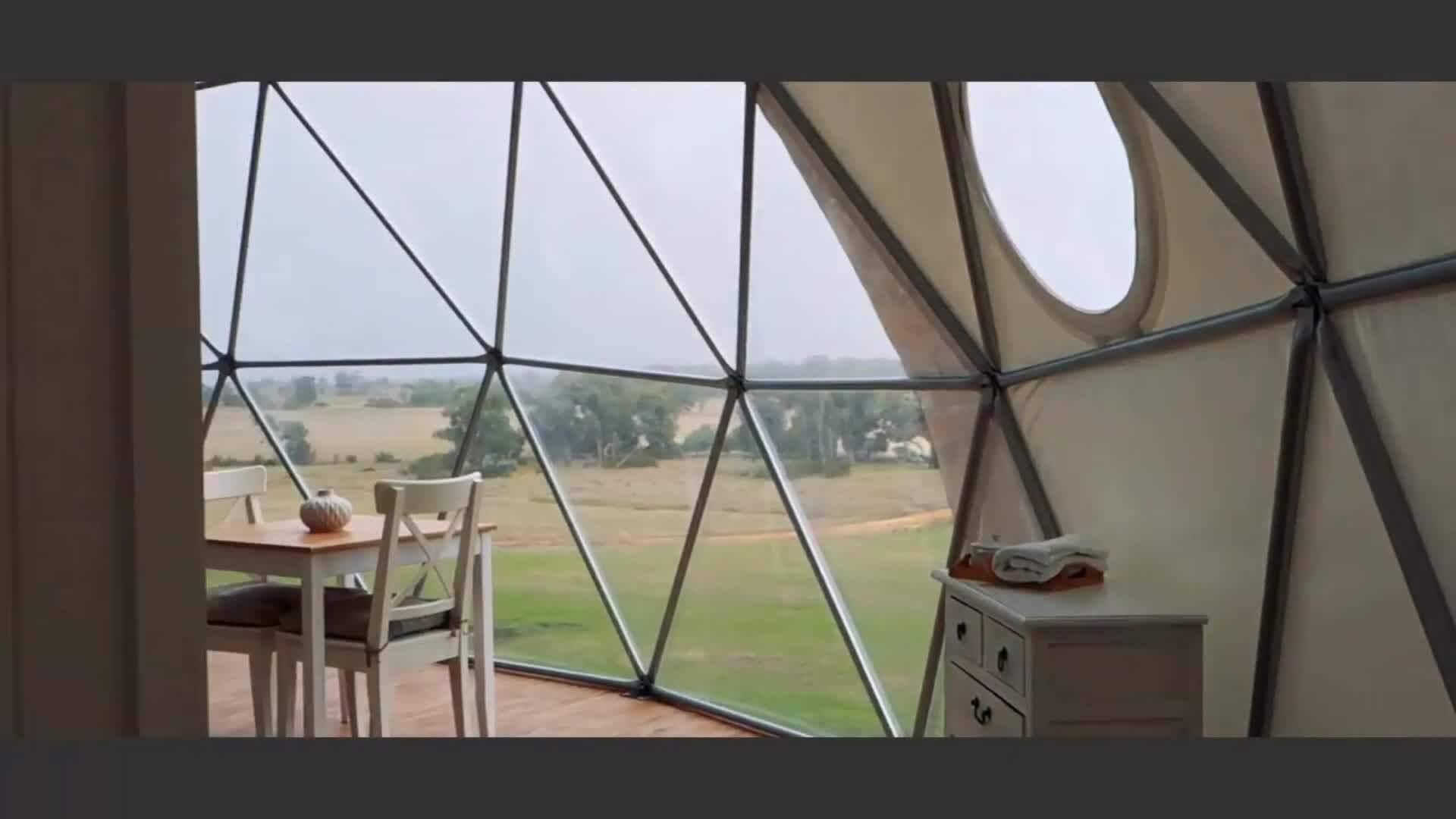 Luxury And Comfort Hemispherical Hotel Dome Tent Steel Tube ...