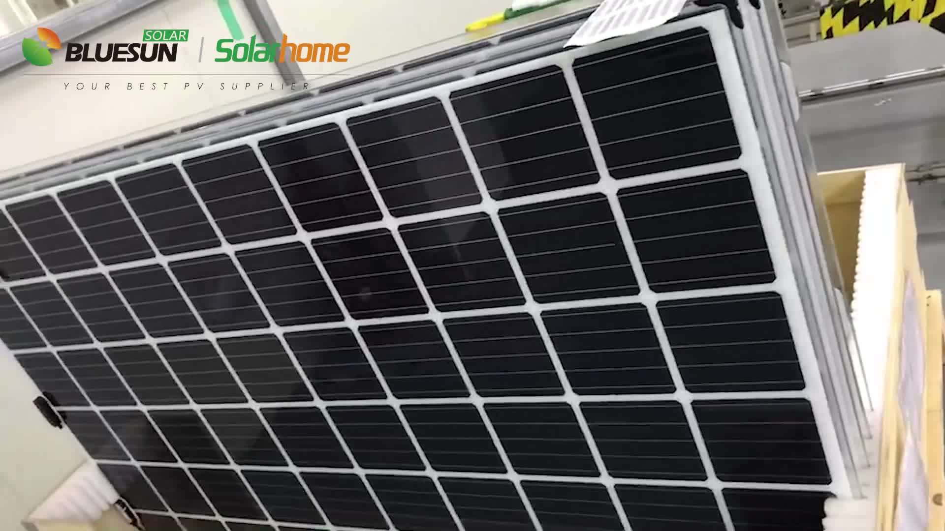 Bluesun Bifacial Solar Panel 300w 310w 320w 330w Solar Panel Bifacial ...