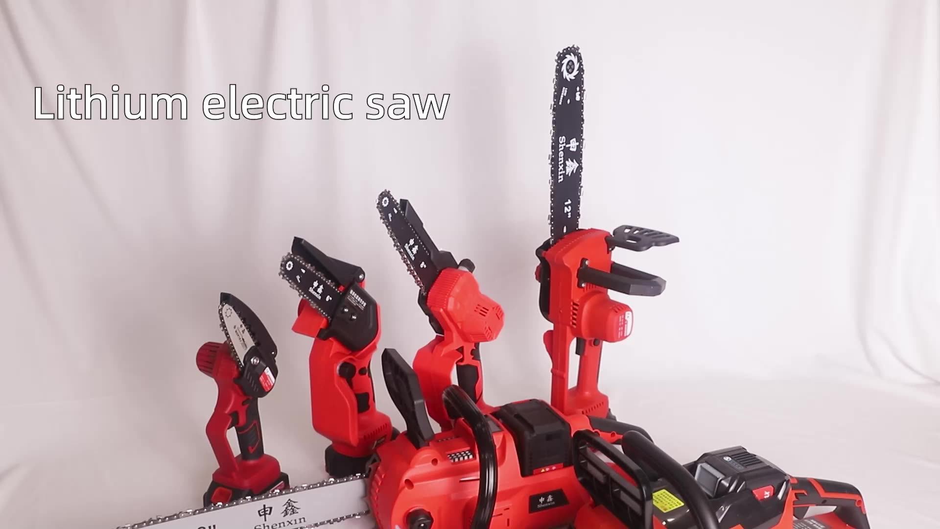 Lithium Chainsaw Battery Operated Cordless Electric Telescopic Hand Saw ...