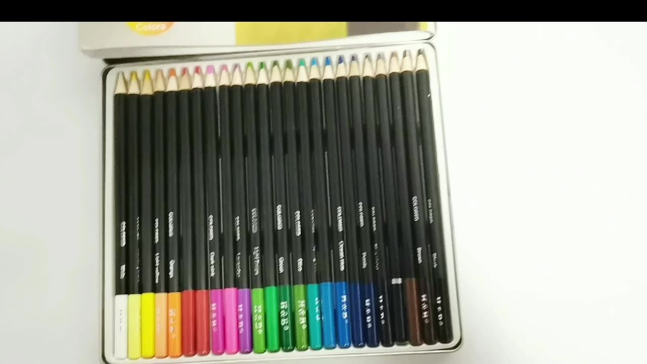 24color Oil Based Artist Color Pencils And Lapices De Colores - Buy ...