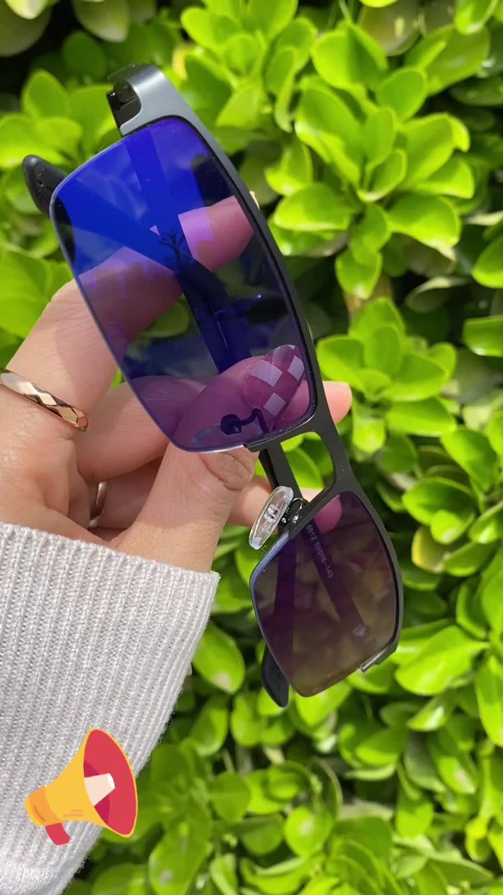 Blue Cut Photochromic Lens Circular Retro Metal Pc Black Gold Hawksbill ...