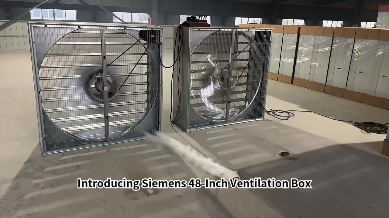 Large Industrial Exhaust Fan For Poultry Farm Wall-mounted Radial ...