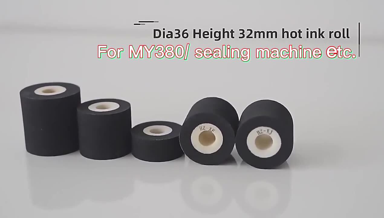 Hz-xj Xf Hot Ink Roller Customizable Size 36mm 40mm Black Color Melt ...