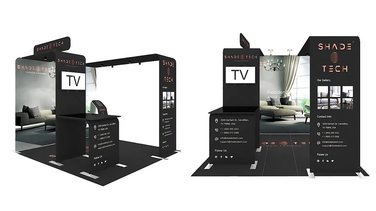 10x10 Portable Easy Assemble Exhibition Modular Expo Promotion Aluminum ...