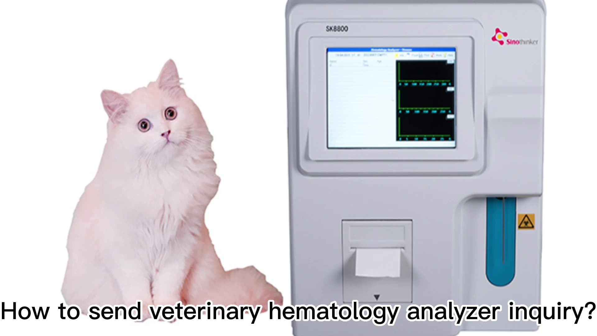 Veterinary Hematology Analyzer English Rs232 Diagnosis & Injection ...