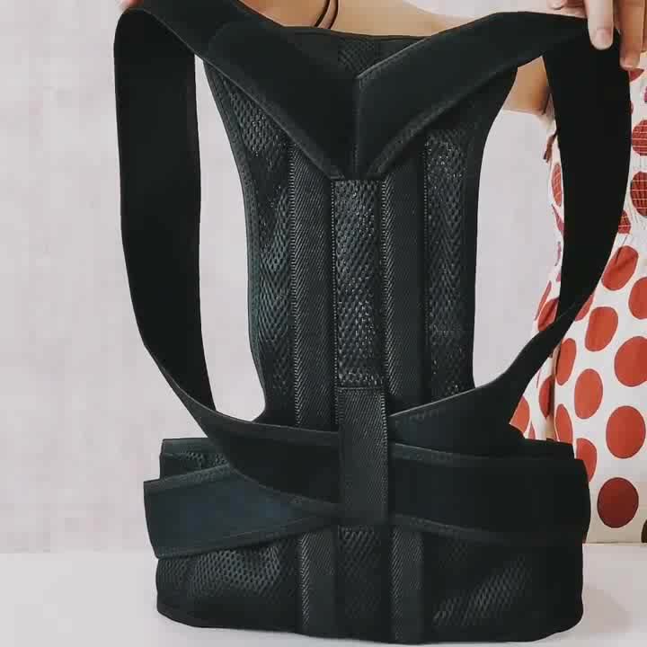 Custom Logo Adjustable Full Back Support Upper And Lower Back Pain ...