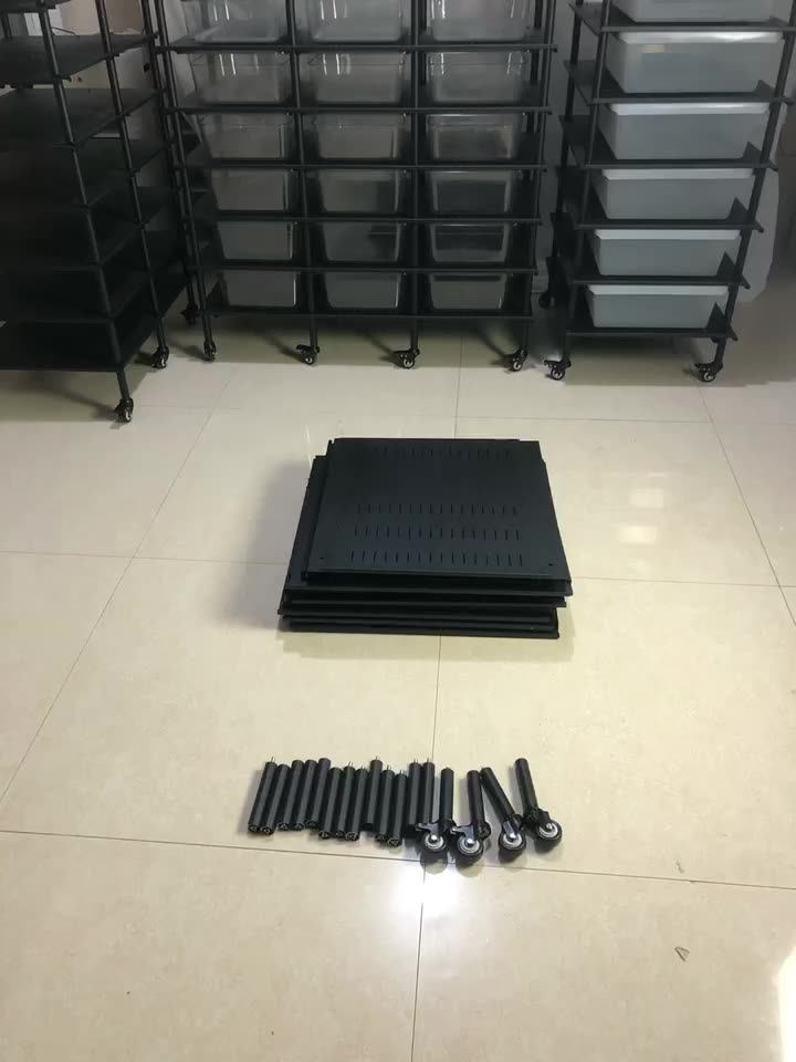Metal With Tub With Wheels Reptile Feeding Rack 56*61.5*90cm Ball Boa ...