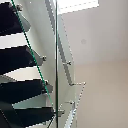Standoff Glass Railing Frameless Glass Balustrade Stainless Steel Glass ...