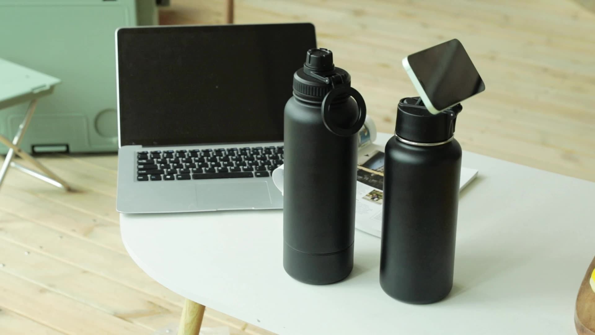 Everich New Arriving Magnetic Lid Mobile Phone Holder Thermos Flask ...