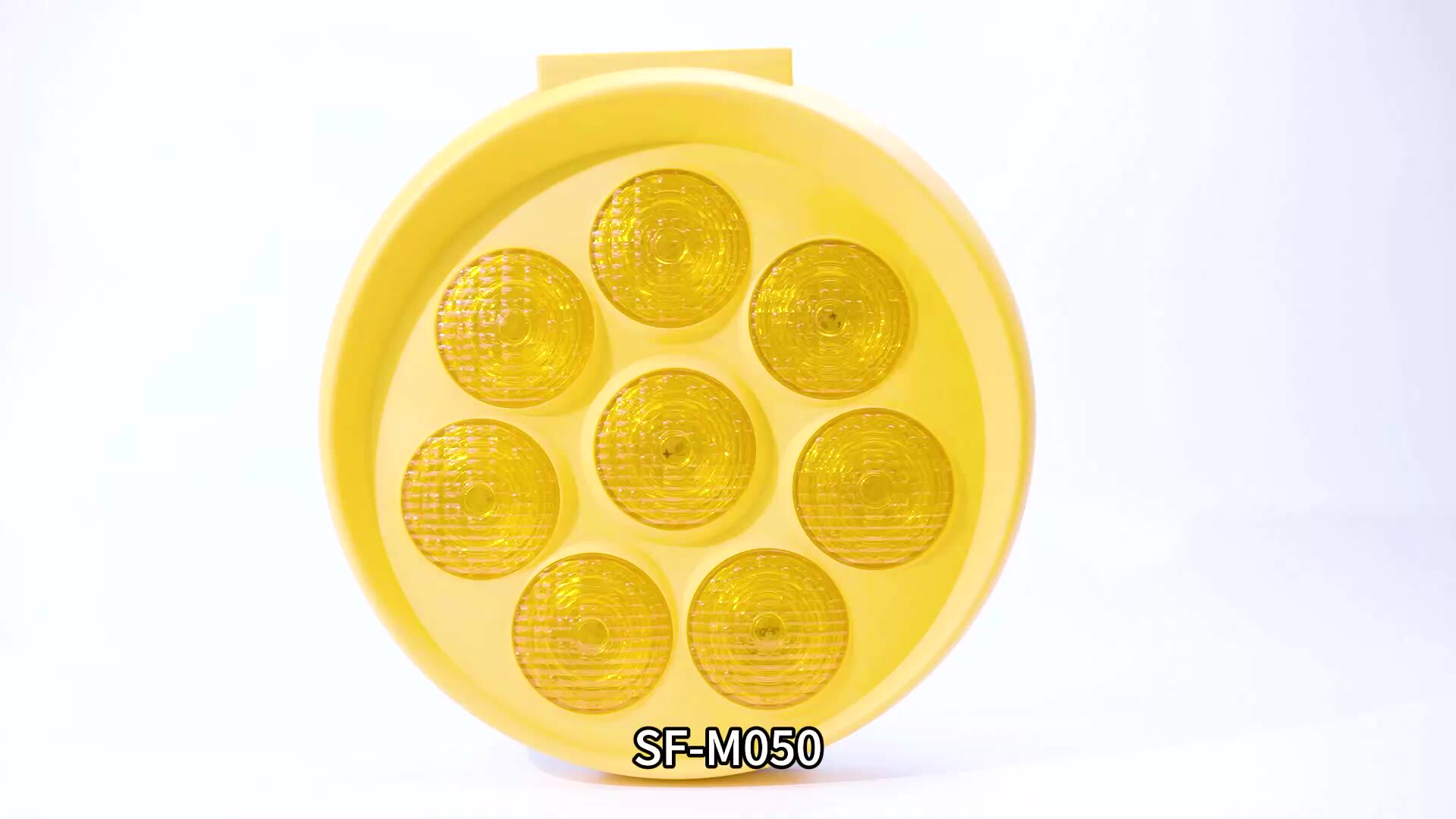 Sunflower Solar Powered Road Safety Light With Flashing Red Yellow ...