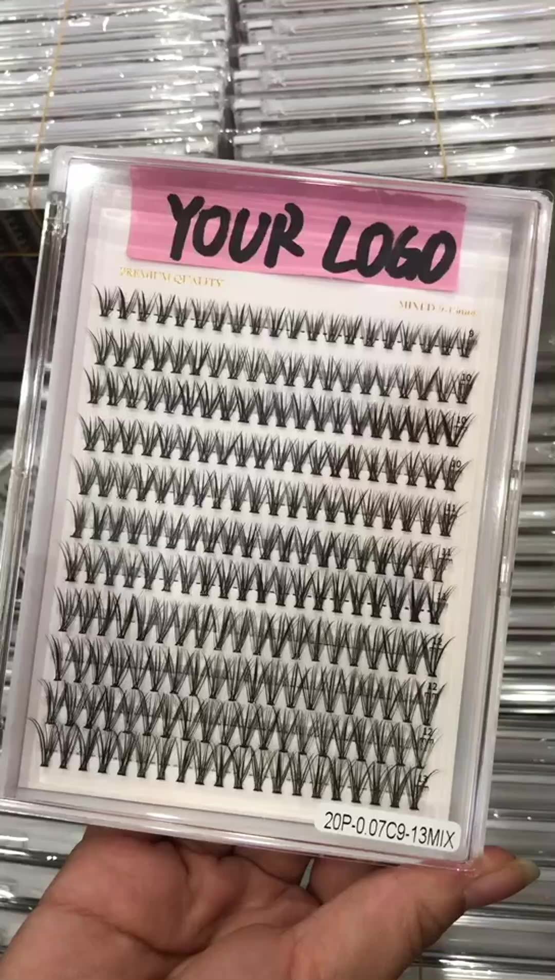 Magefy Diy Lashes 3d Fish Tail Lashes Private Label Eyelash Extensions ...