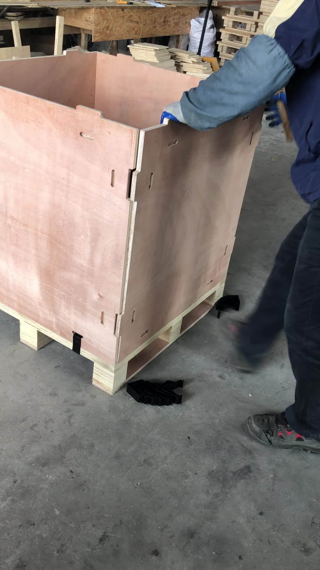 Reusable Wooden Crates Are Easy To Assemble,Collapsible,Stackable,And ...