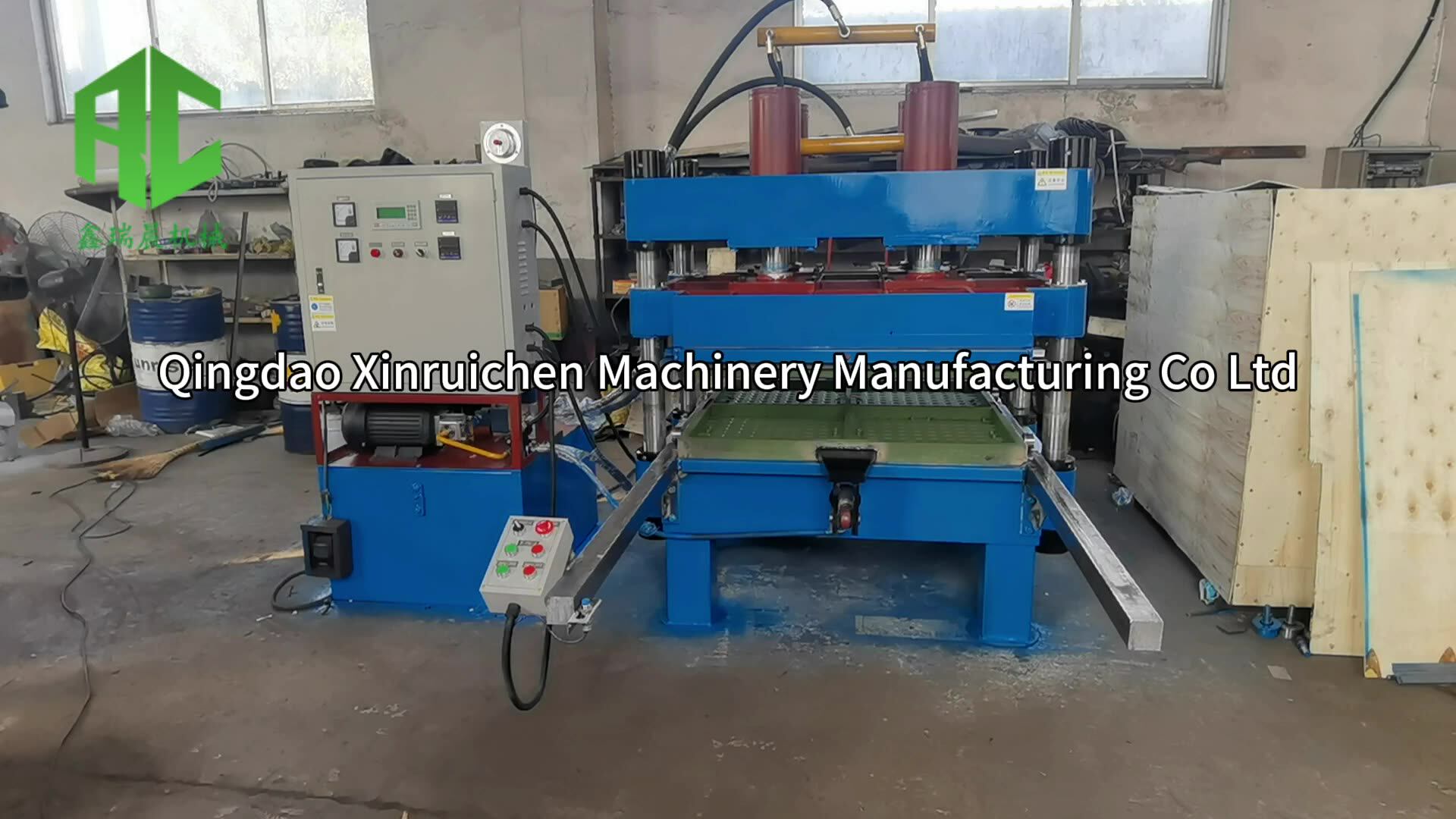 120 Tons Rubber Floor Tile Layer Bidirectional Automatic Transfer Press ...