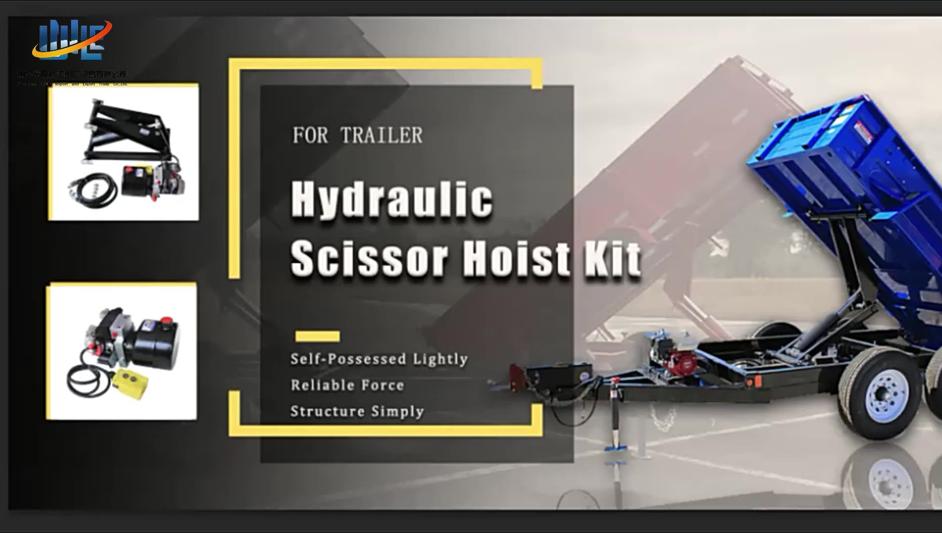 3t To 10t Truck Hydraulic Hoist Kit Scissor Hoists For Dump Trailer ...