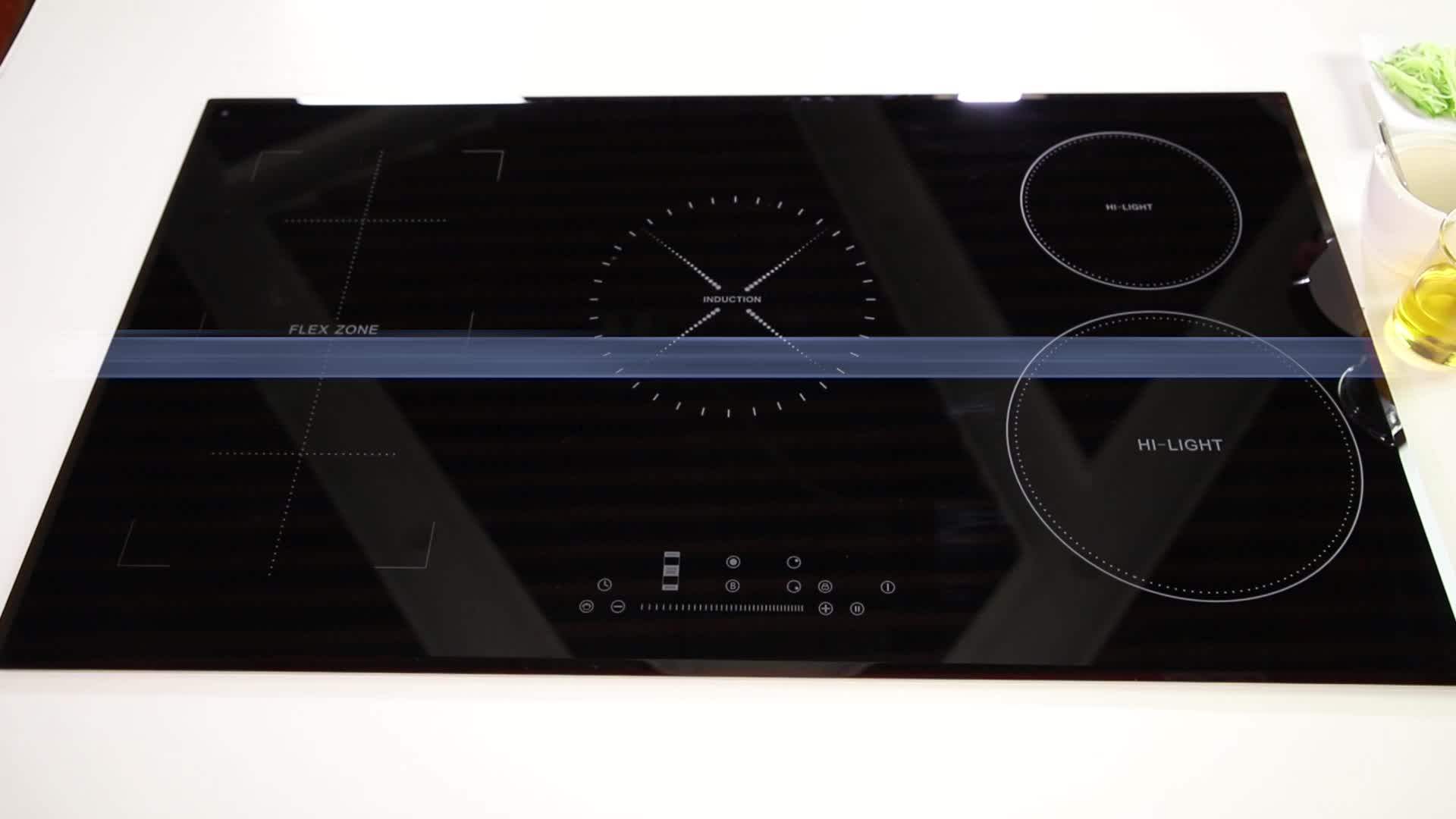 Cooking Appliances Counter Top Built In 5 Burners Hybrid Stove With 3 ...