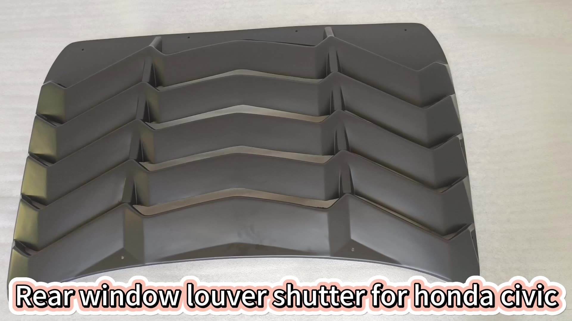 Conversion Car Rear Window Louvers Cover For Honda Civic 2016-2021 Auto Black Back Window ...