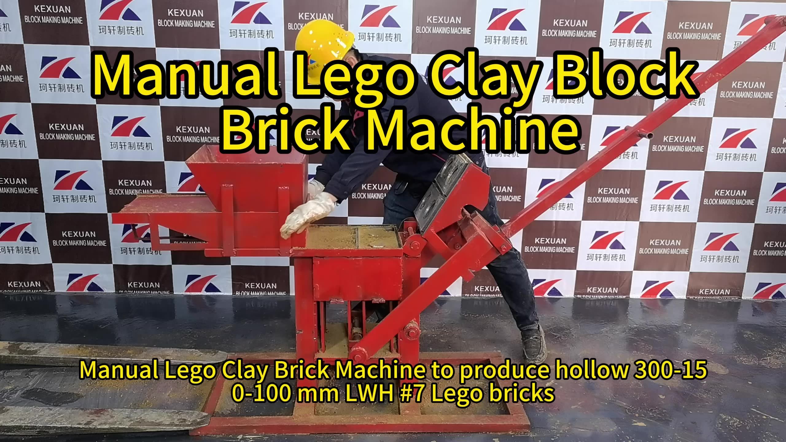 Red Brick Molding Machine Manual Brick Making Machine Clay Block Making ...