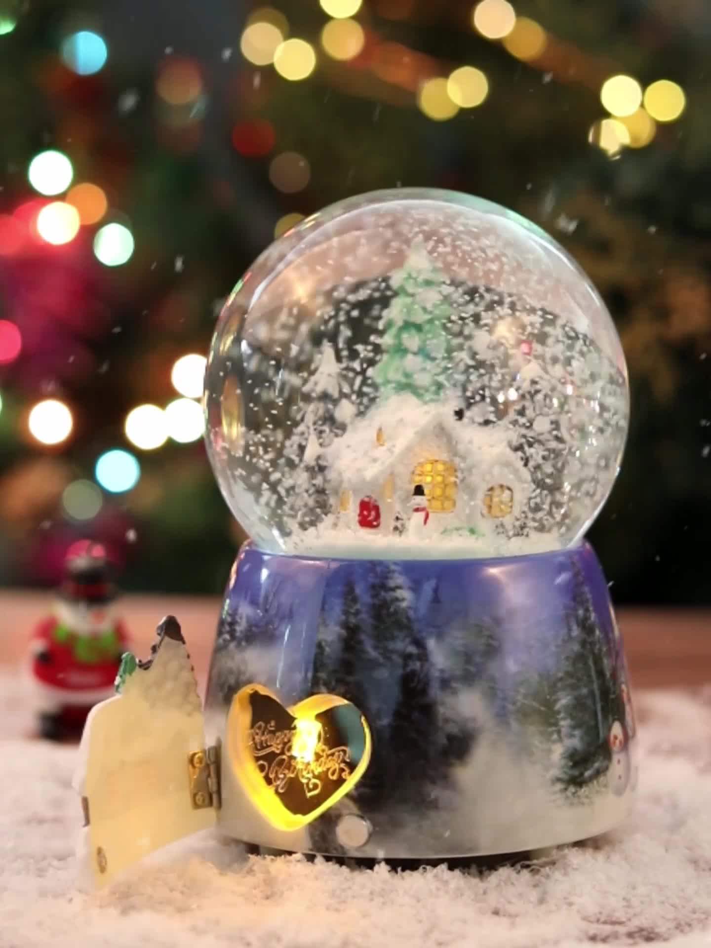 Resin Christmas Themed Gifts Colorful Snow Globe - Buy Christmas Snow ...