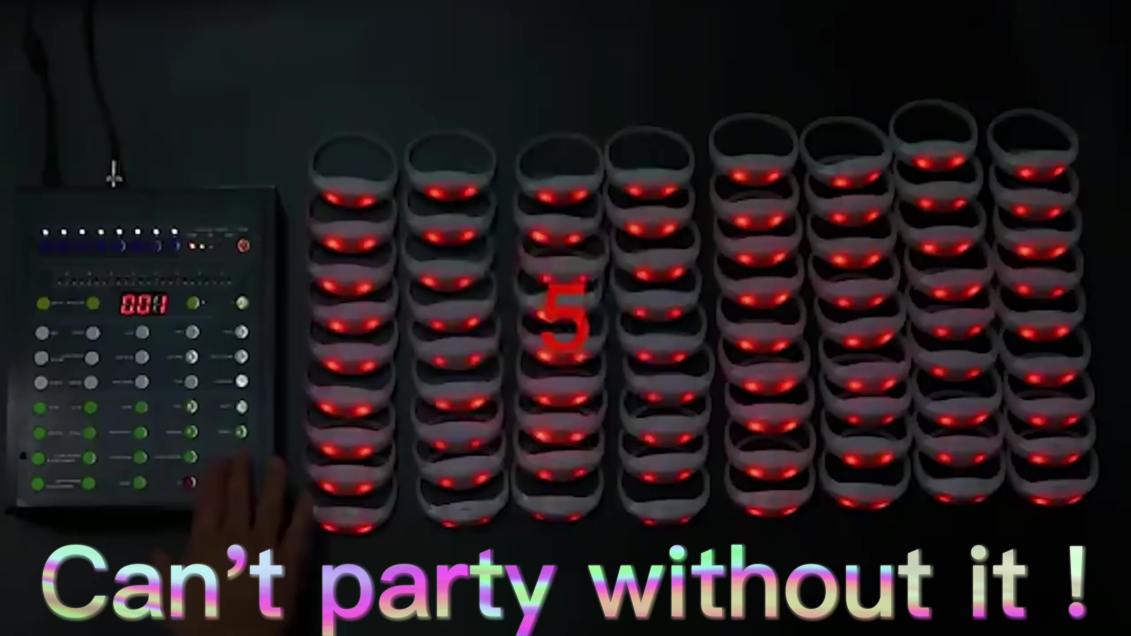 Concert Party Wireless Distance Illuminated Led Controller Wristband ...