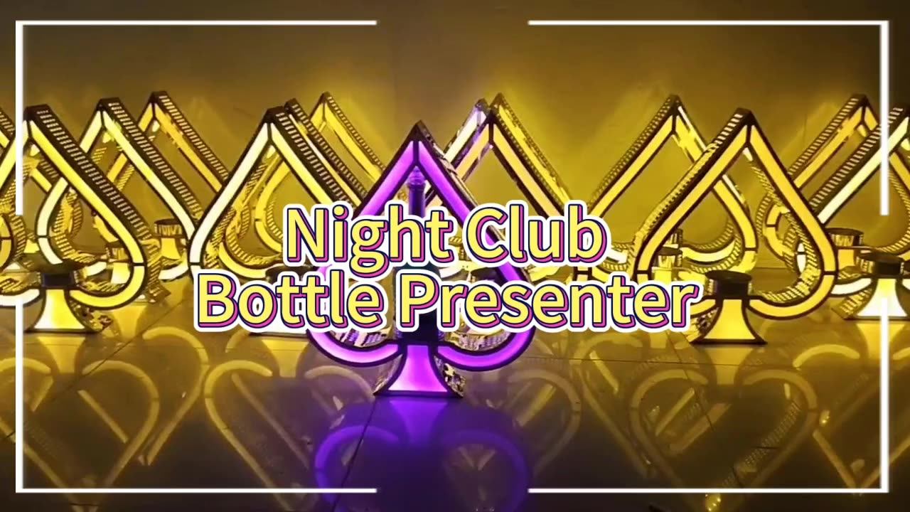 Luminous Rechargeable Wine Glorifier Spades Display Holder Vip Wine ...