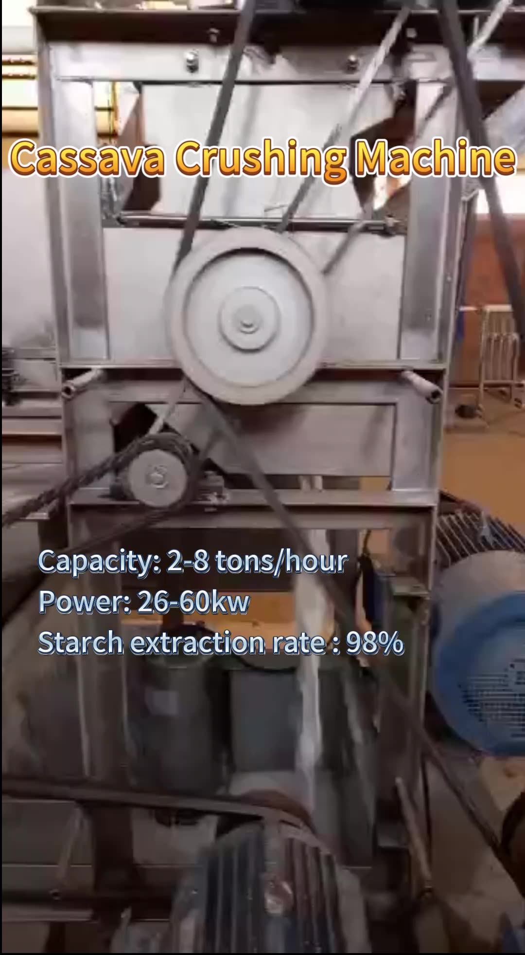 Cassava / Potato Starch Processing Cassava Crushing Machine Starch ...