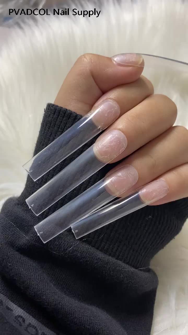 3xl Square Straight Extra Long Full Cover Nails Artificial Acrylic ...