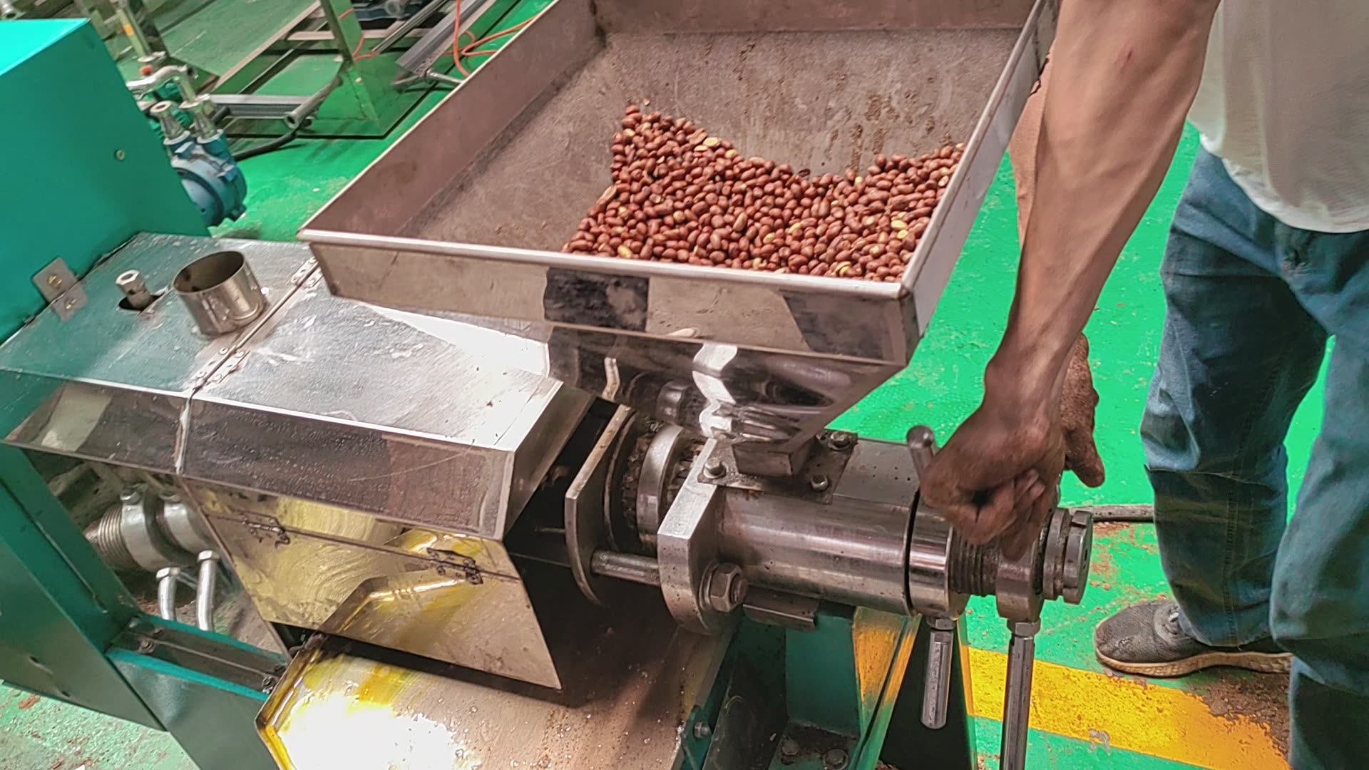 Cooking Oil Making Machine 100 Kg Per Hour Cold And Hot Press Oil ...