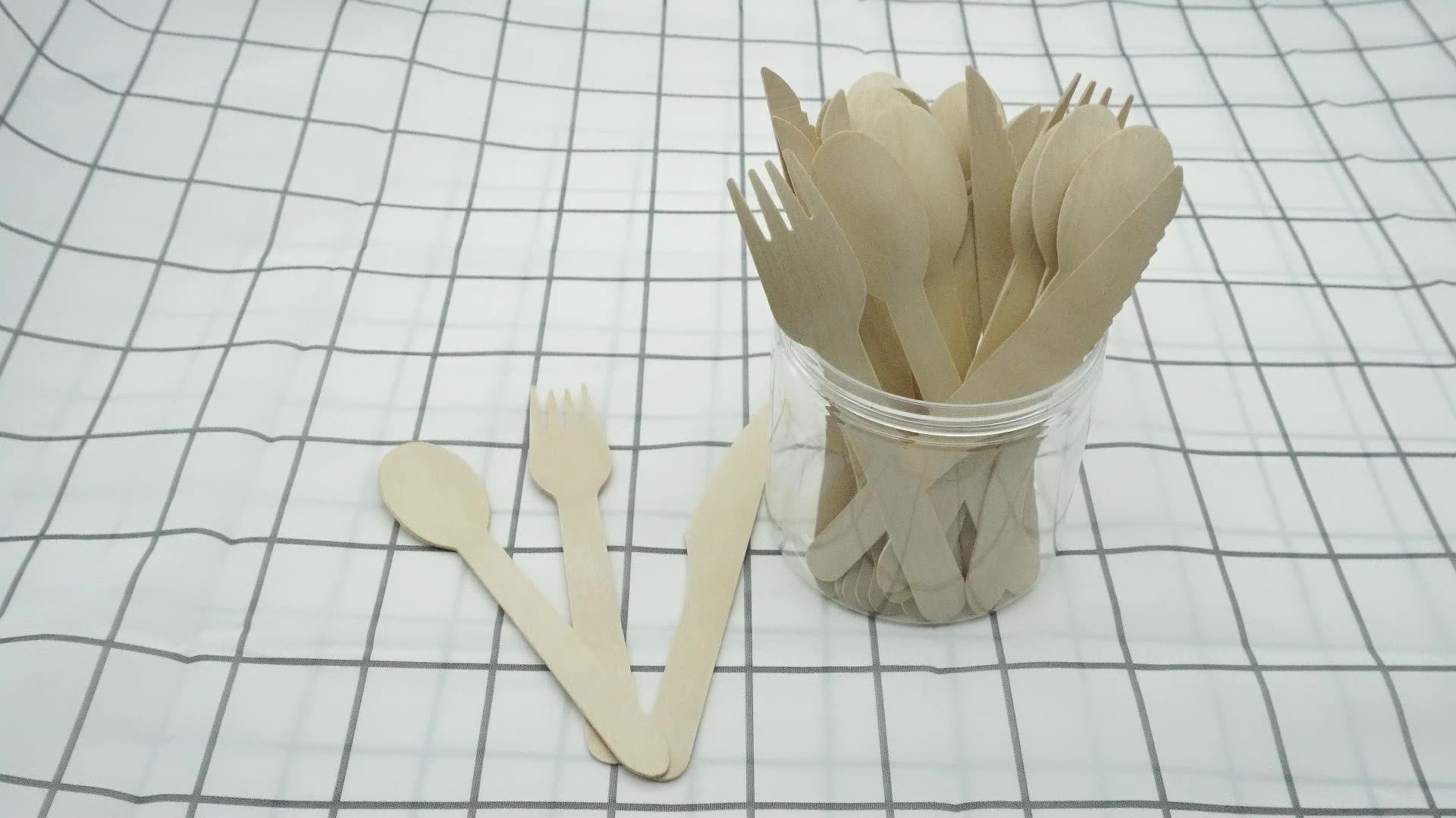 Ecolife Disposable Natural Eco-friendly Disposable Wooden Cutlery ...