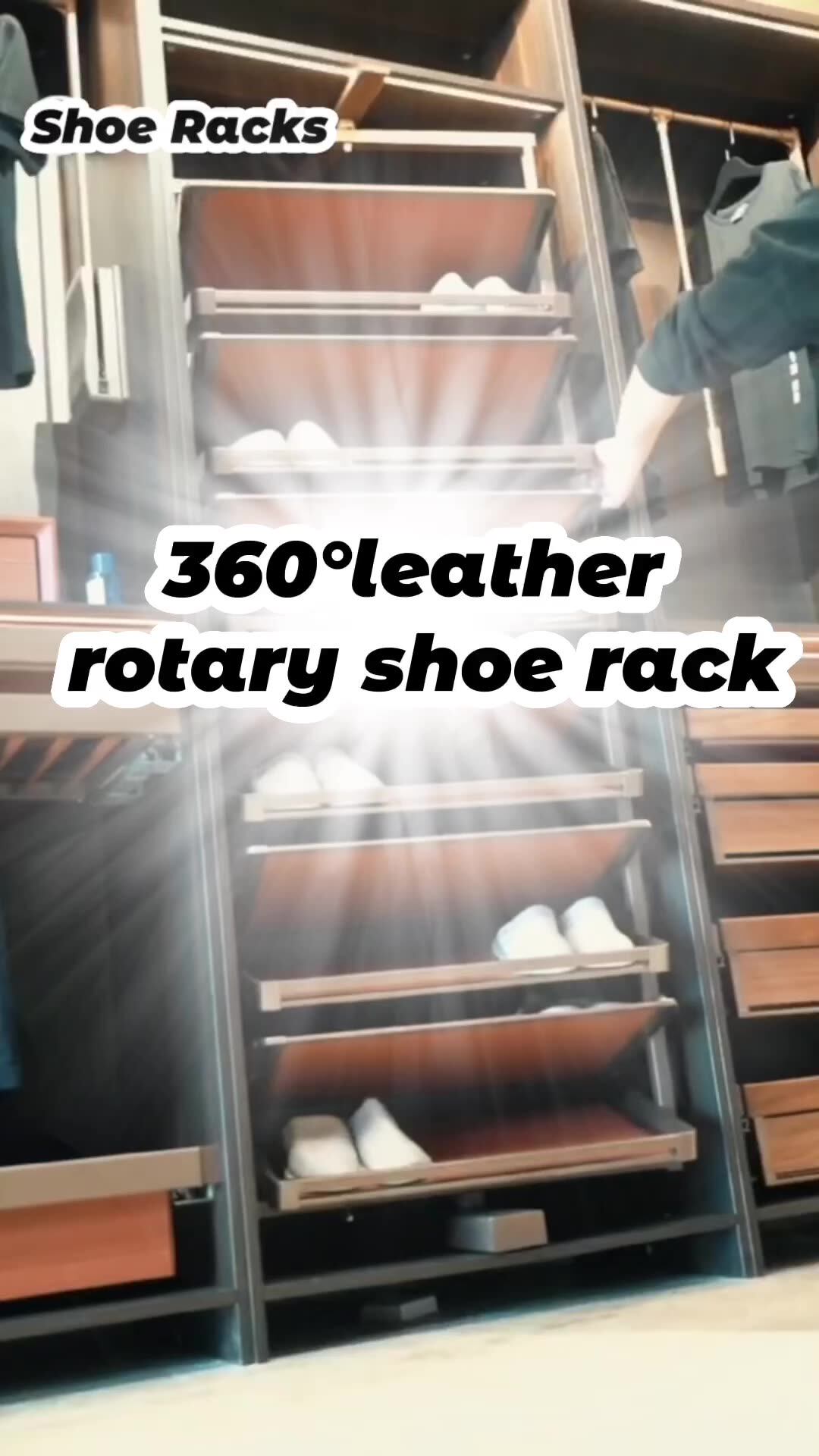 360 Degree Rotating Aluminum Cabinet Shoe Rack,Rotating Retractable ...