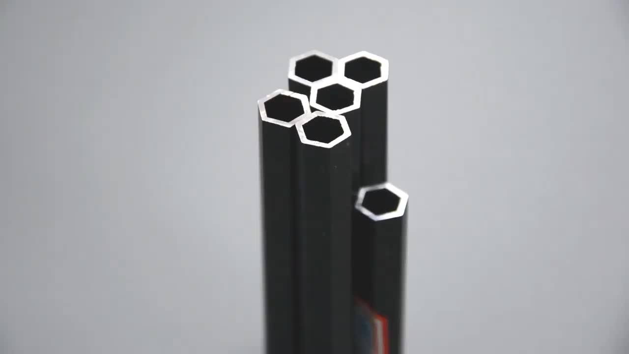 Aluminium 500mm Hexagonal Hollow Section Extruded Hexagon Pipe Tube ...