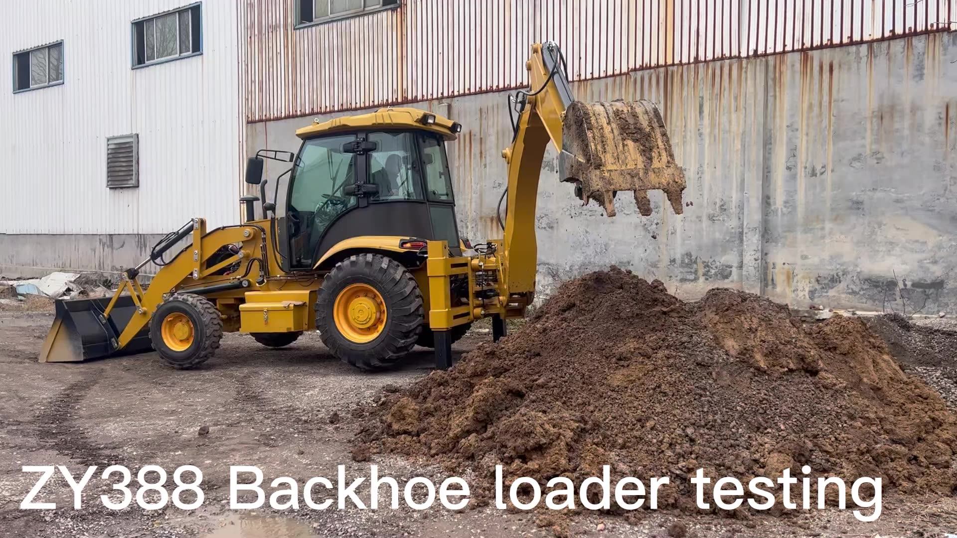 2.5 Ton Brand New Backhoe Loader Mini Tractor With Front End Loader And ...