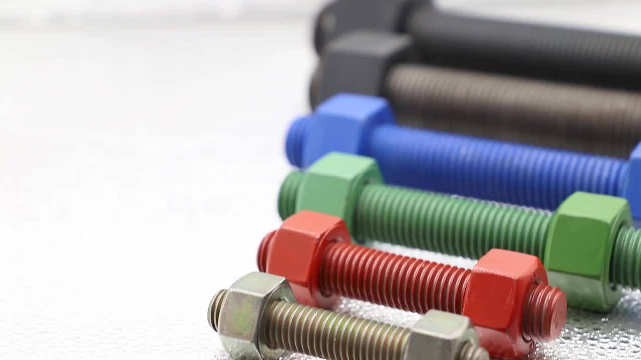 Astm A193 Gr B7 Stud Bolt With Astm A194 Gr 2h Heavy Hex Nut - Buy Astm ...