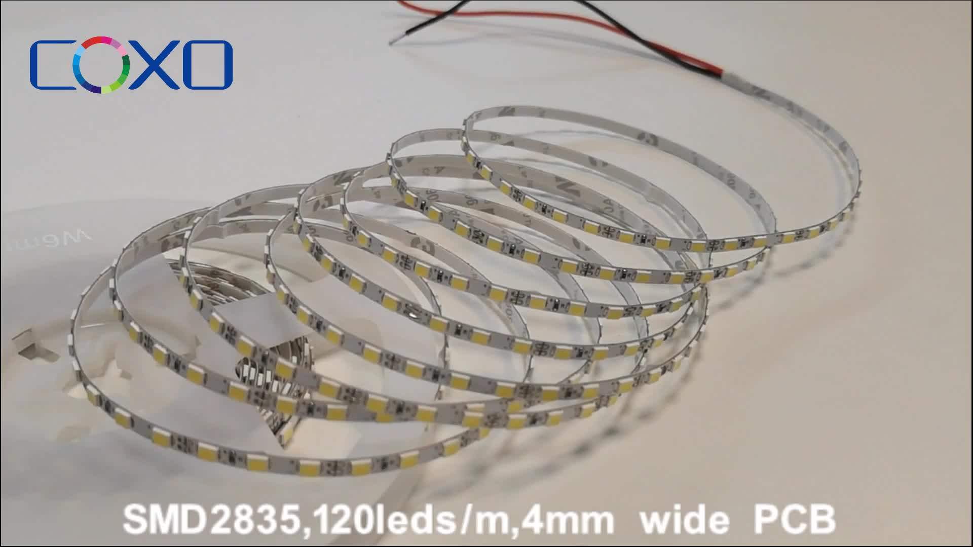 Super Slim Mini 4mm Wide High Lumen Bright2835 120leds Led Strip - Buy ...