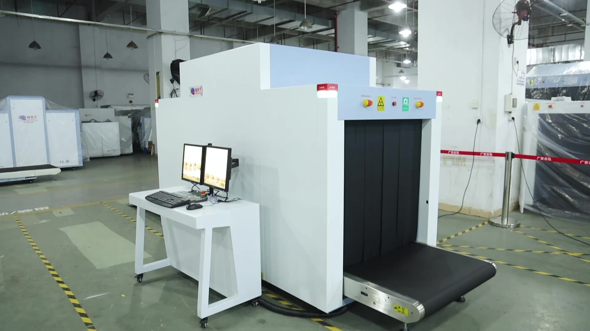 Stable Performance Large Tunnel Cargo Pallet Scanner X-ray Machine ...