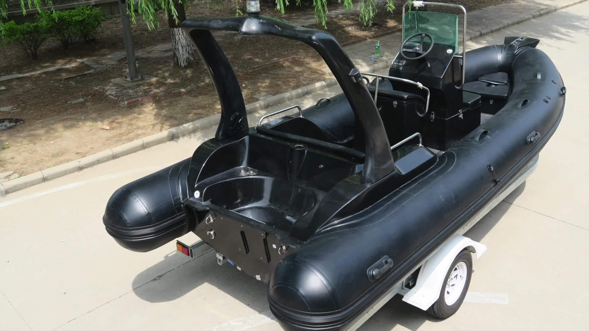 3.3m Small Fiberglass Rib Ocean Outboard Motor Speed Fishing Boat For ...