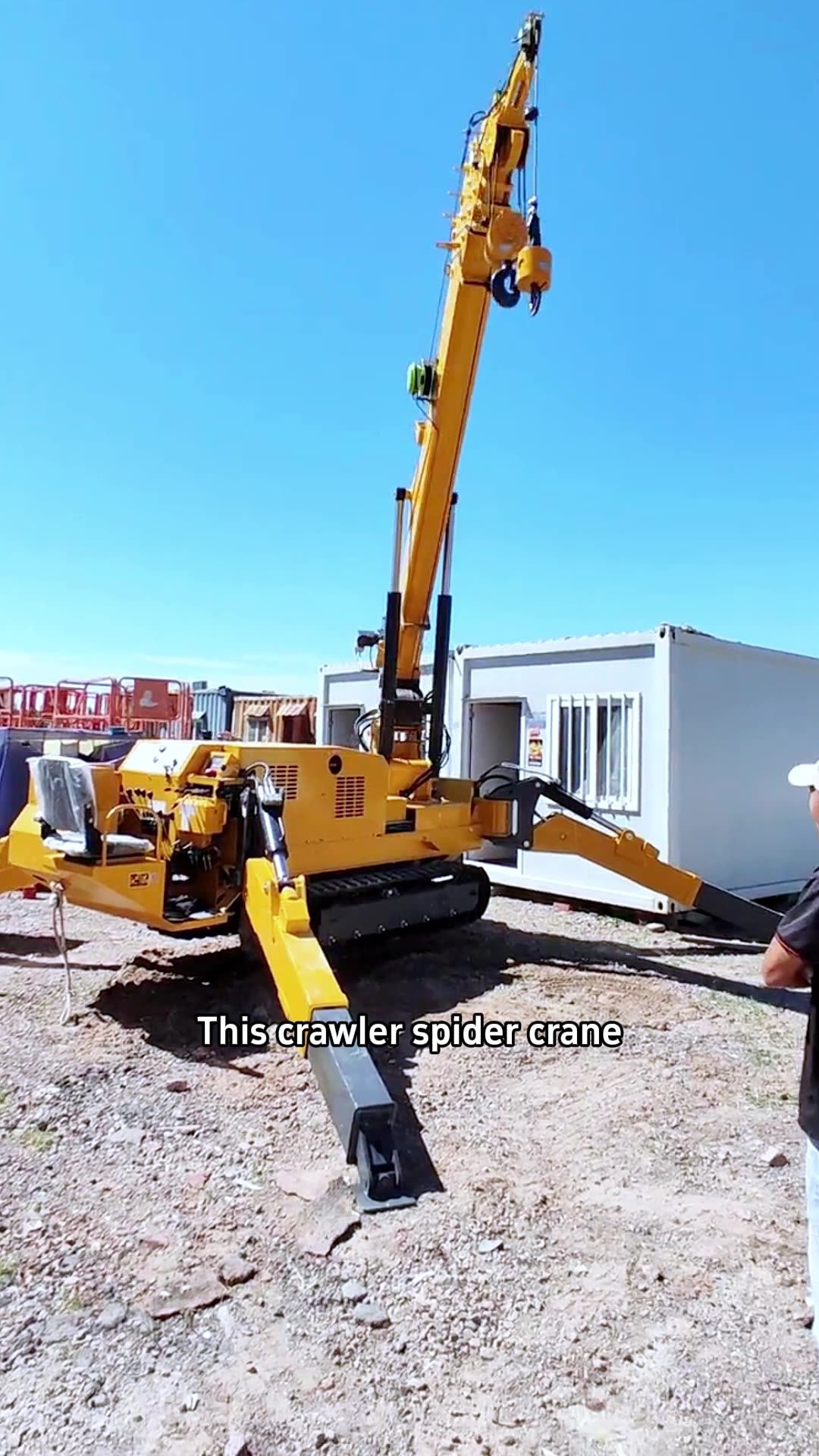 Lifting Height Telescopic Arm Crane Spider Car Crane Provided Engine ...