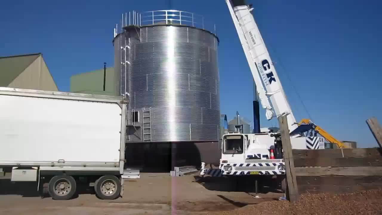 100t Bulk Plastic Pellets Wood Pellets Grain Silo And Gypsum Great ...