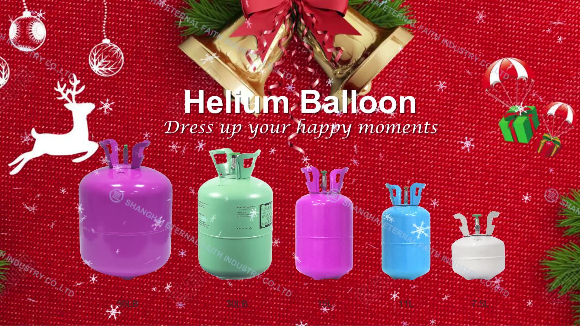 Shanghai Manufactured Helium Gas Cylinders Bright Disposable Helium Gas ...