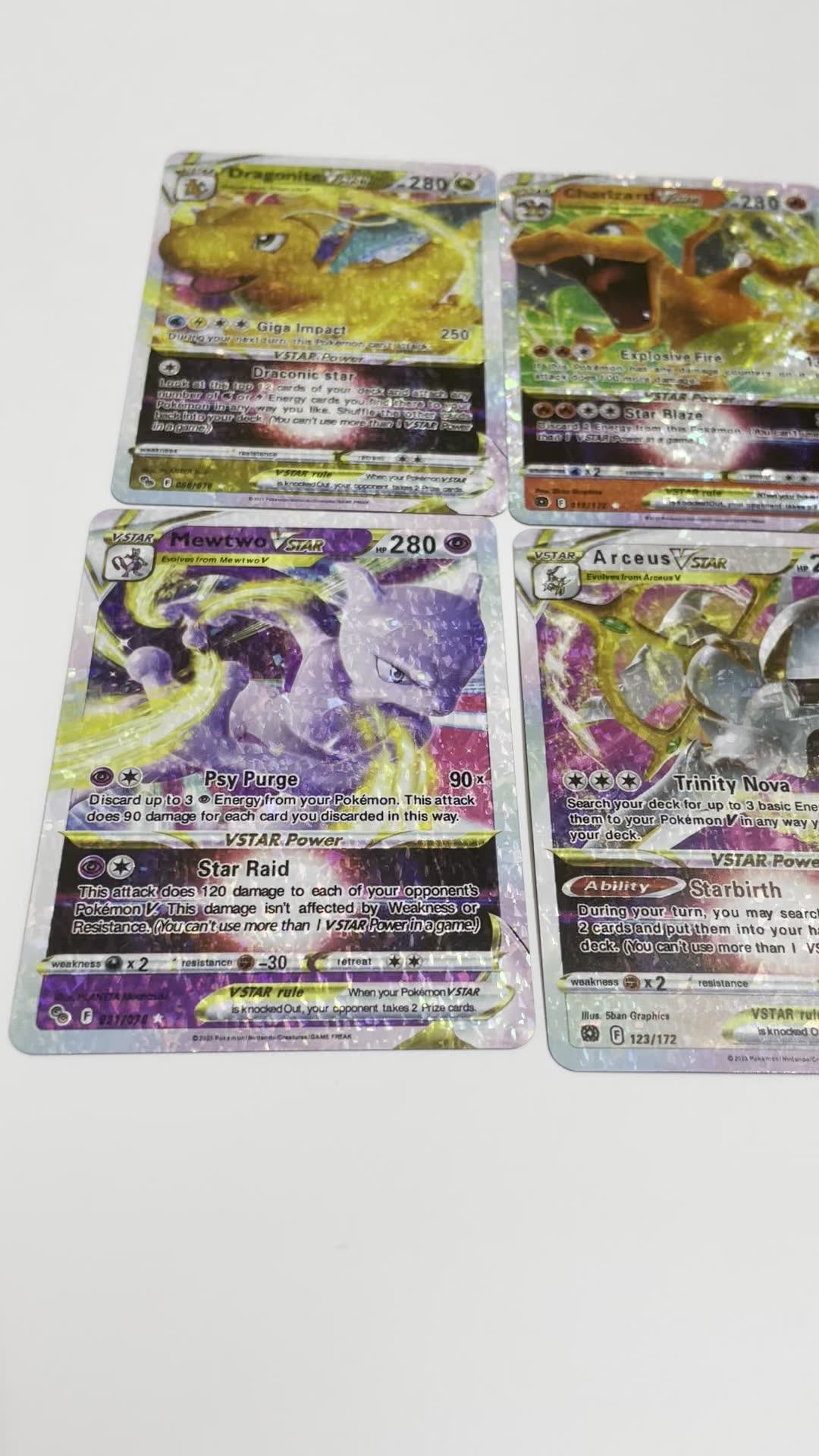 2023 Latest Pokemon Full Art Diamond Flash Tcg Cards Waterproof ...