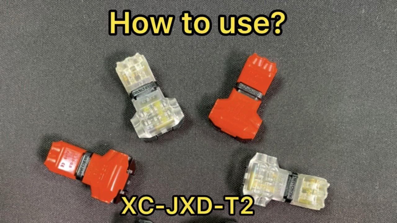 T Type 2 Pin Cable Splicing Wire Connector With No Wire-stripping ...