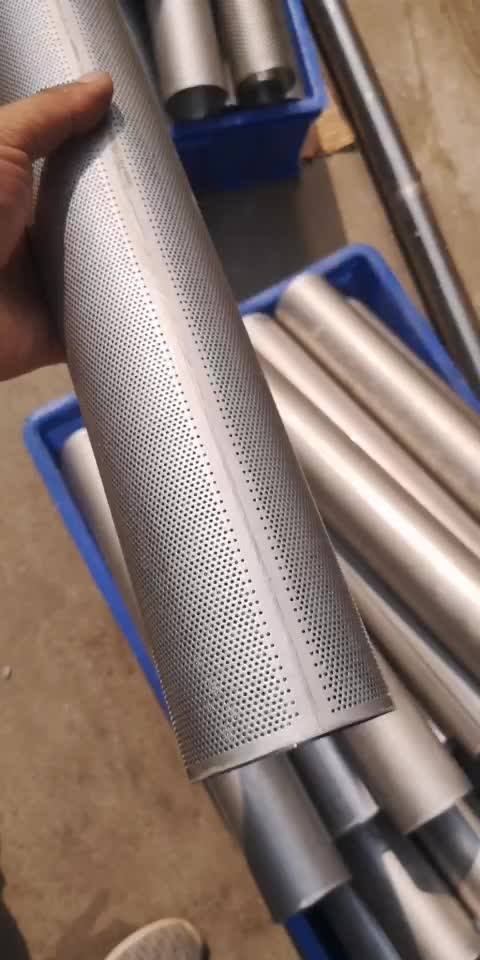 Round Shape Stainless Steel Perforated Tube Filter Screen Tube - Buy ...