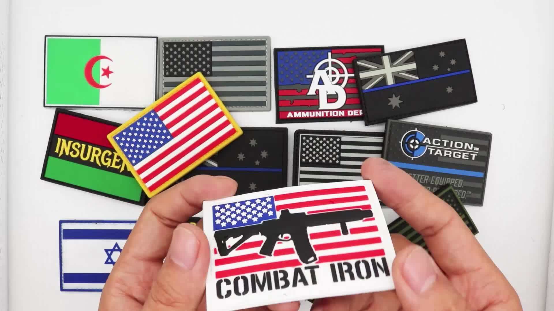 High Quality 3d/2d Flag Pvc Rubber Patch Custom All Country Pvc Flag ...