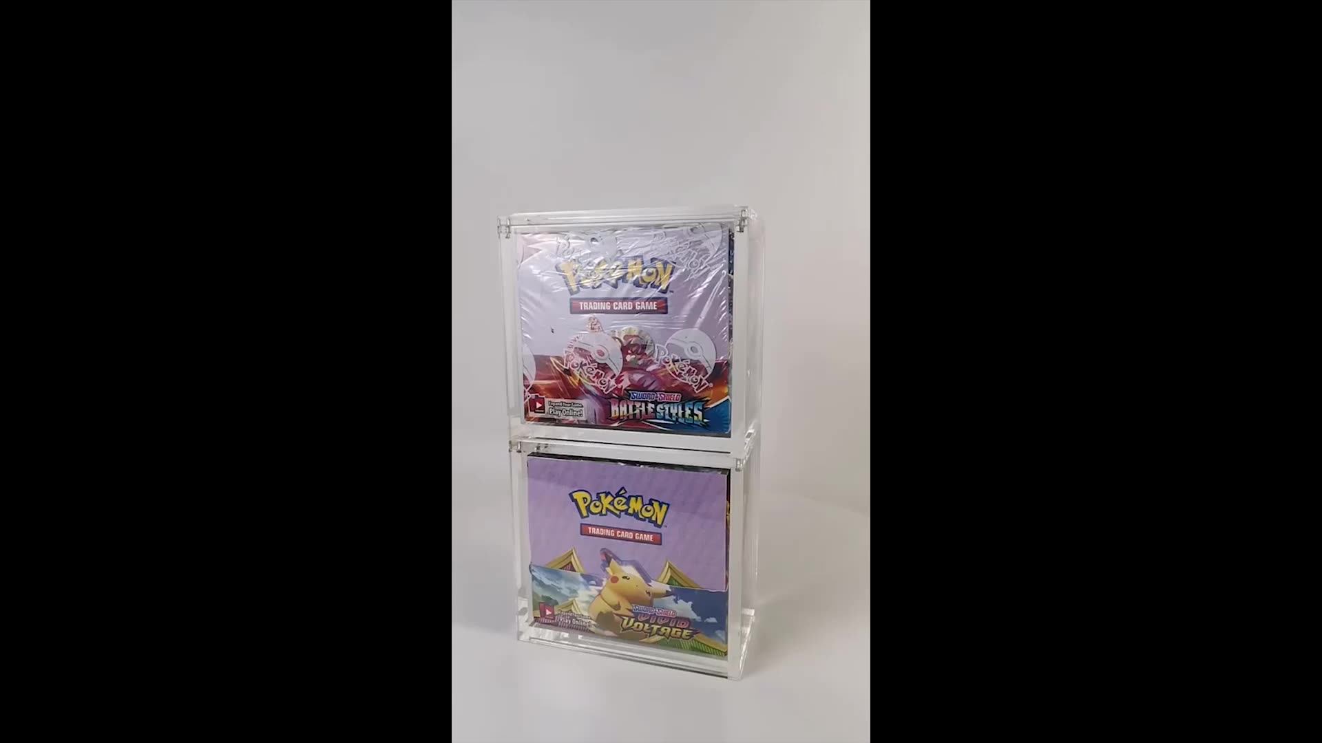 Custom Clear Acrylic Japanese Booster Box Display Case Wholesale Strong ...