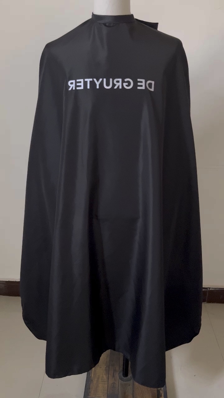 Custom Logo Hair Salon Cape Haircut Shawl And Hairdresser Apron Bleach Proof Barber Waterproof ...