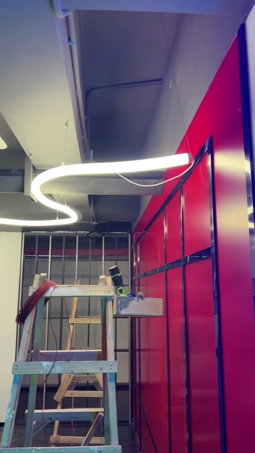 360-degree Rgb Neon Led Linear Pendant Light 3000k 4000k 6000k Red ...